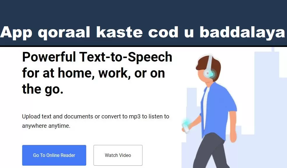 App Qoraal Kaste Cod U Baddalaya
